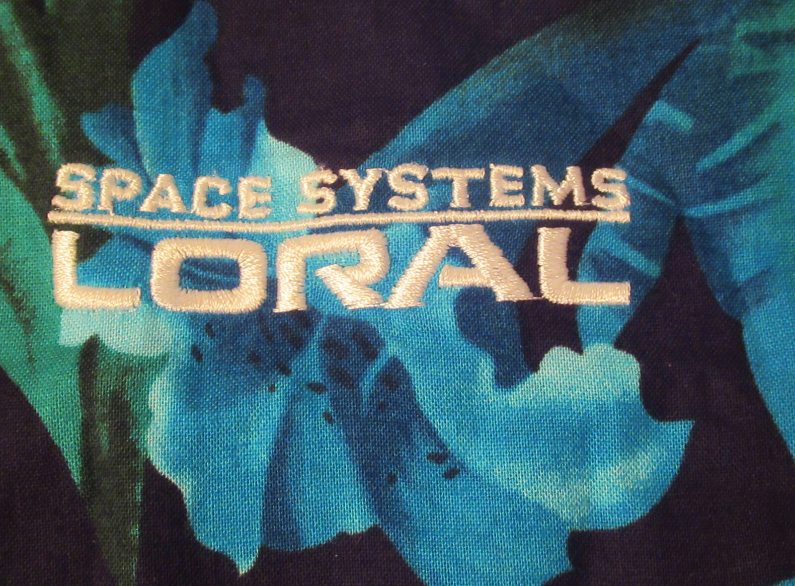 Vtg Space Systems/Loral embroidered bird of paradise … - Gem