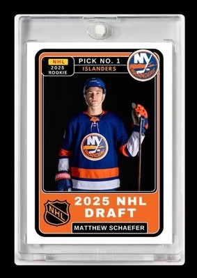2025 Matthew Schaefer Future Stars Rookie Card #1 NHL Draft Night NY ...