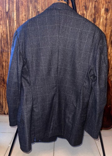 KITON DOUBLE BREASTED 100% HEAVY GREY CASHMERE JACKET IN SIZE 54 | eBay
