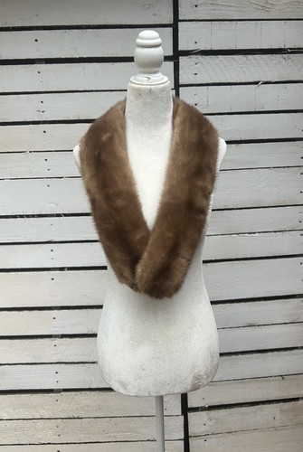 Vintage Mink Stole Fur Collar Fur Scarf Fur Wrap Shawl Neck Warmer With ...