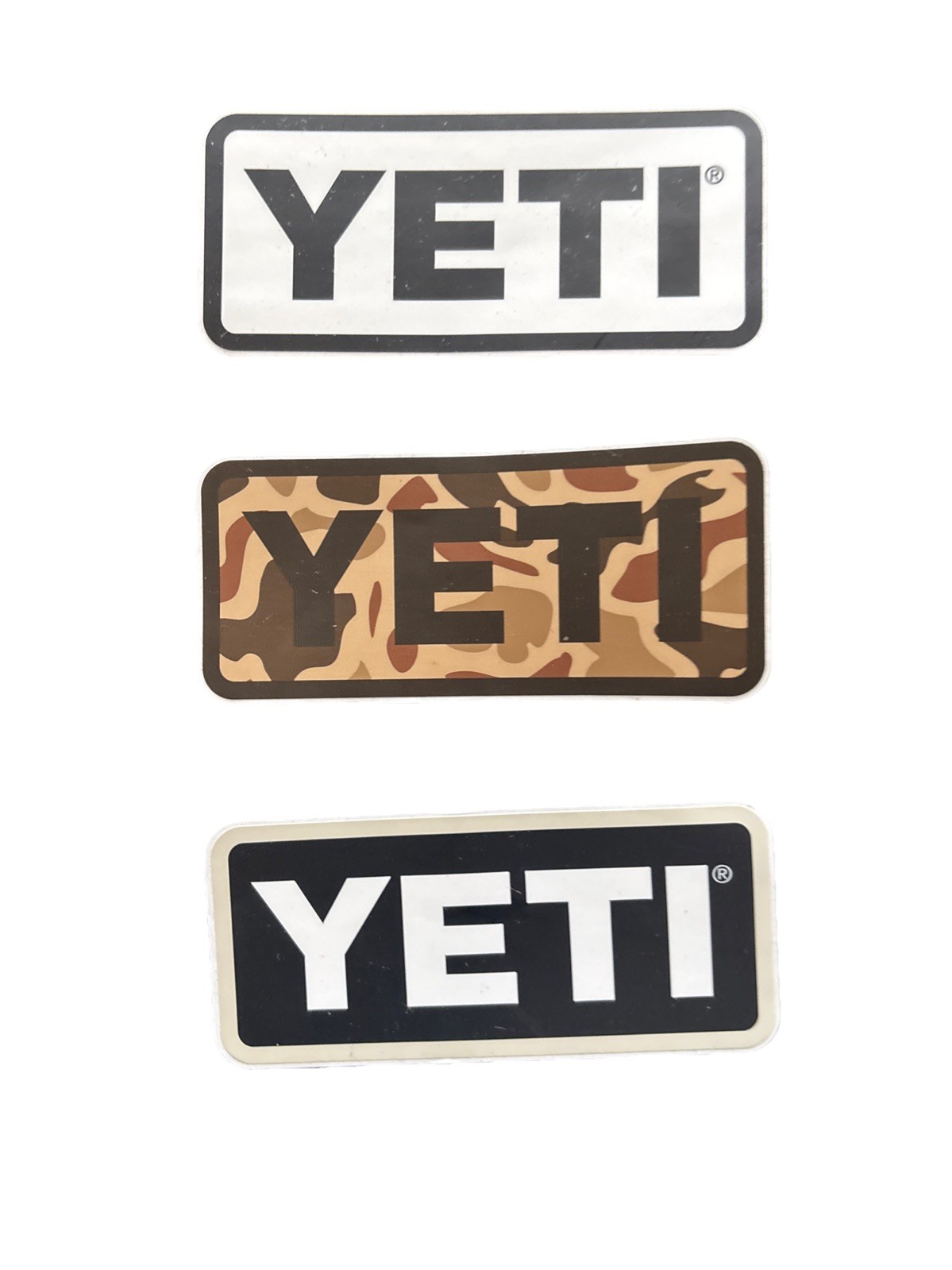 Yeti Sticker Decal Set (3). Includes Wetlands Camo Sticker! | eBay