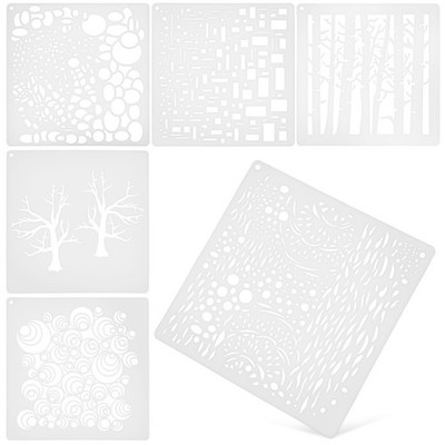 6 Pcs Paint Stencil Drawing Templates Painting for Wall Craft Stencils ...