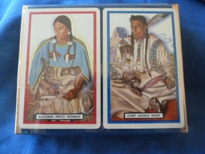 SEALED Great Northern Railway Native Americans Playing Cards ~ Double ...
