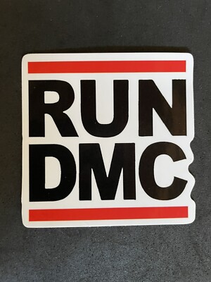 RUN DMC Logo Decal Sticker Iconic 90s Rap Hip Hop Group Laptop New! | eBay