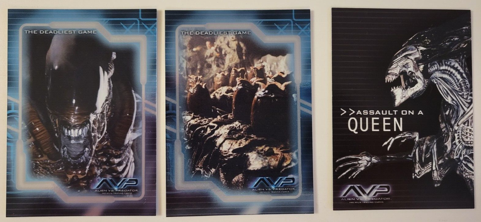 2004 ALIEN vs. PREDATOR AVP Chase Insert CARDS SF1 SF3 DG4 DG5 BL3 NMMT ...