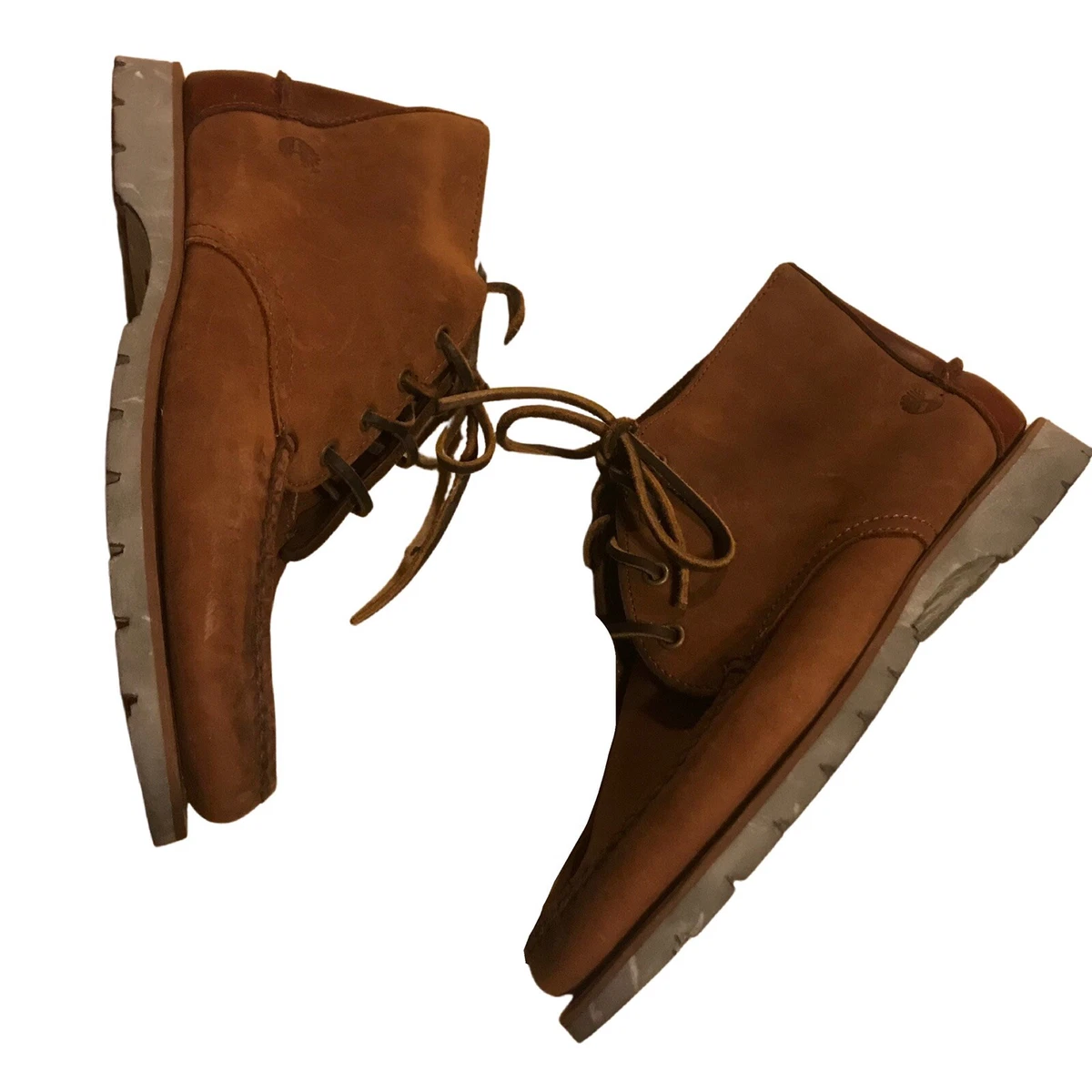Womens Brown Lace Up Boots