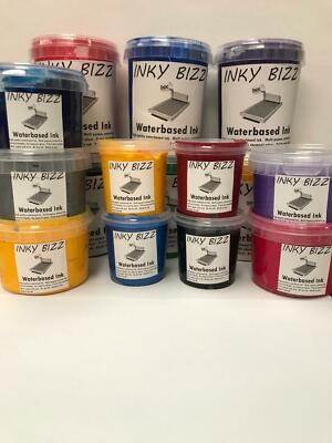 Screen Printing Waterbased Ink for Fabric Paper & Card *AMAZING QUALITY ...