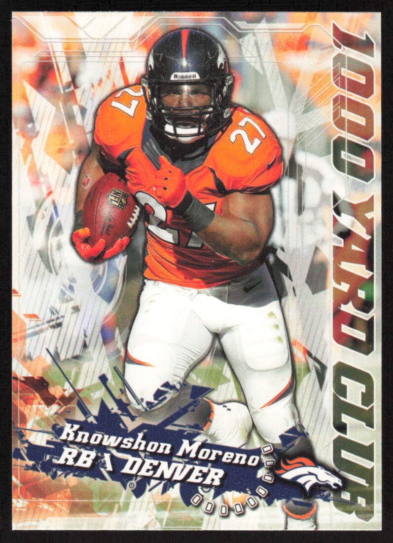 2014 Topps 1000 Yard Club Knowshon Moreno #10 Denver Broncos | eBay