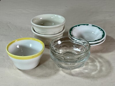 Vintage Assortment Set Restaurant Ware/Glass/Ceramic SMALL BOWLS Mini ...