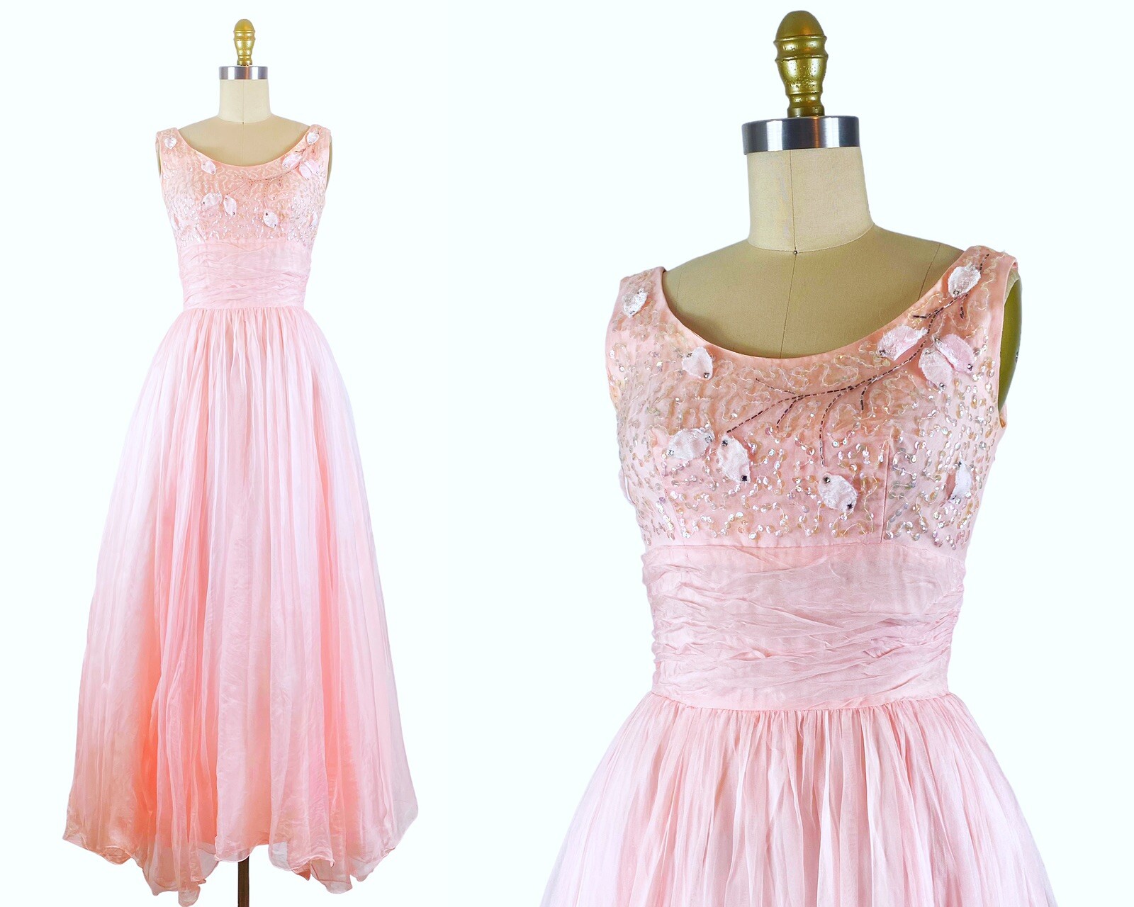 1960s Gown - 1960s Formal Dress - 1960s Evening Dress… - Gem