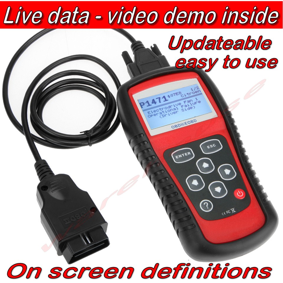 Car Fault Reader Code Scanner Diagnostic Tool OBD 2 CAN OBDII CANBUS ...