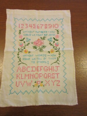 Samplers - 19Th Century Alphabet Sampler