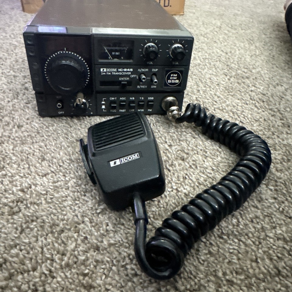 icom IC-245 2M all mode FM/SSB/CW mobile portable ham transceiver ...