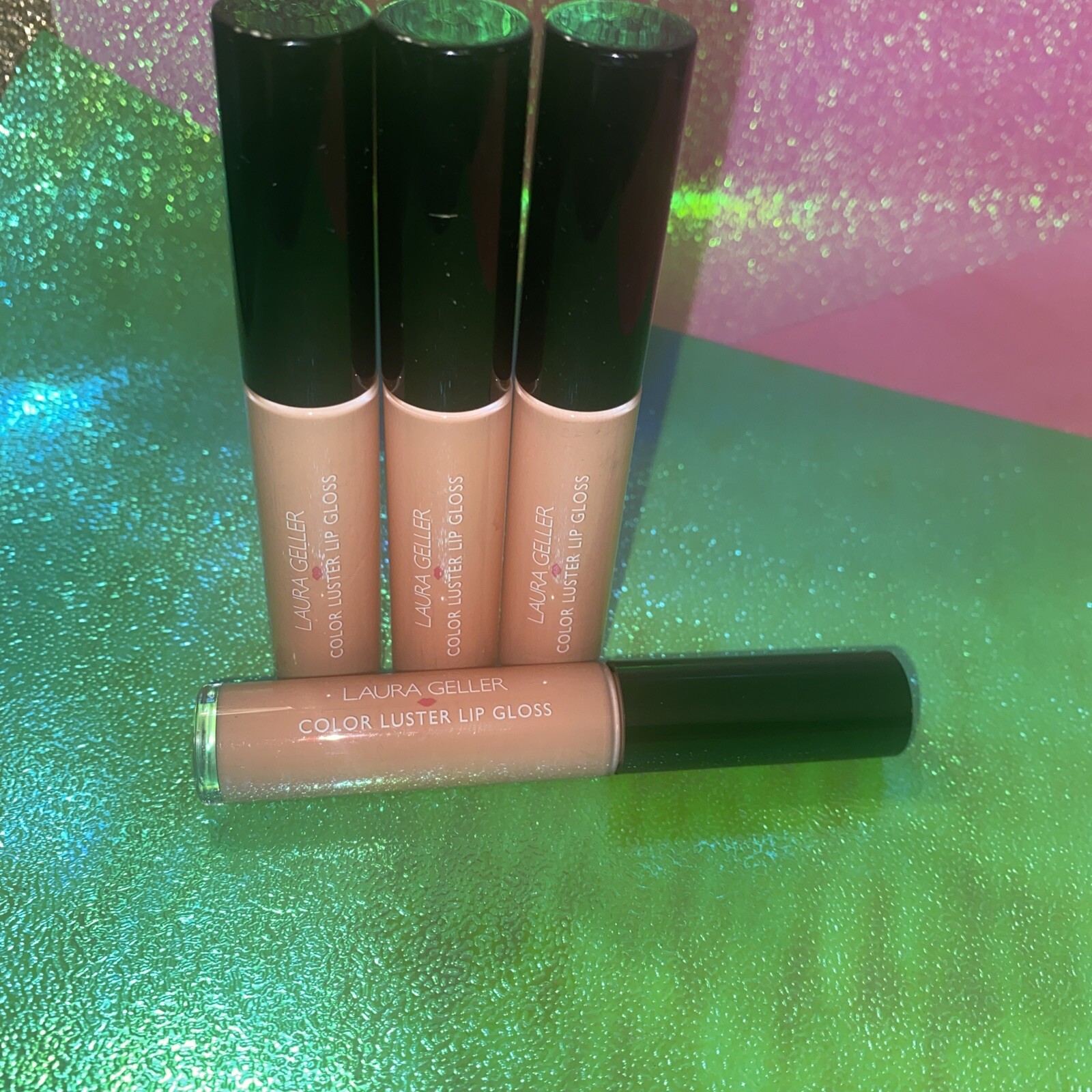4X LAURA GELLER COLOR LUSTER LIP GLOSS PINK CAKE Full Sized Unboxed | eBay