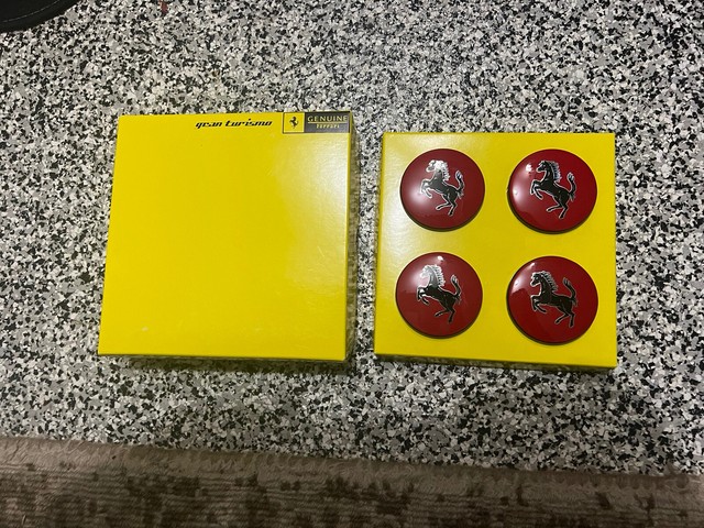 Genuine Ferrari Wheel Center Cap Red 4 Pcs P/n 70004868 for sale online ...