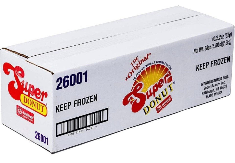 The Original HEALTHY Super DONUT: Super Bakery , Jumbo Size, (40 Count ...
