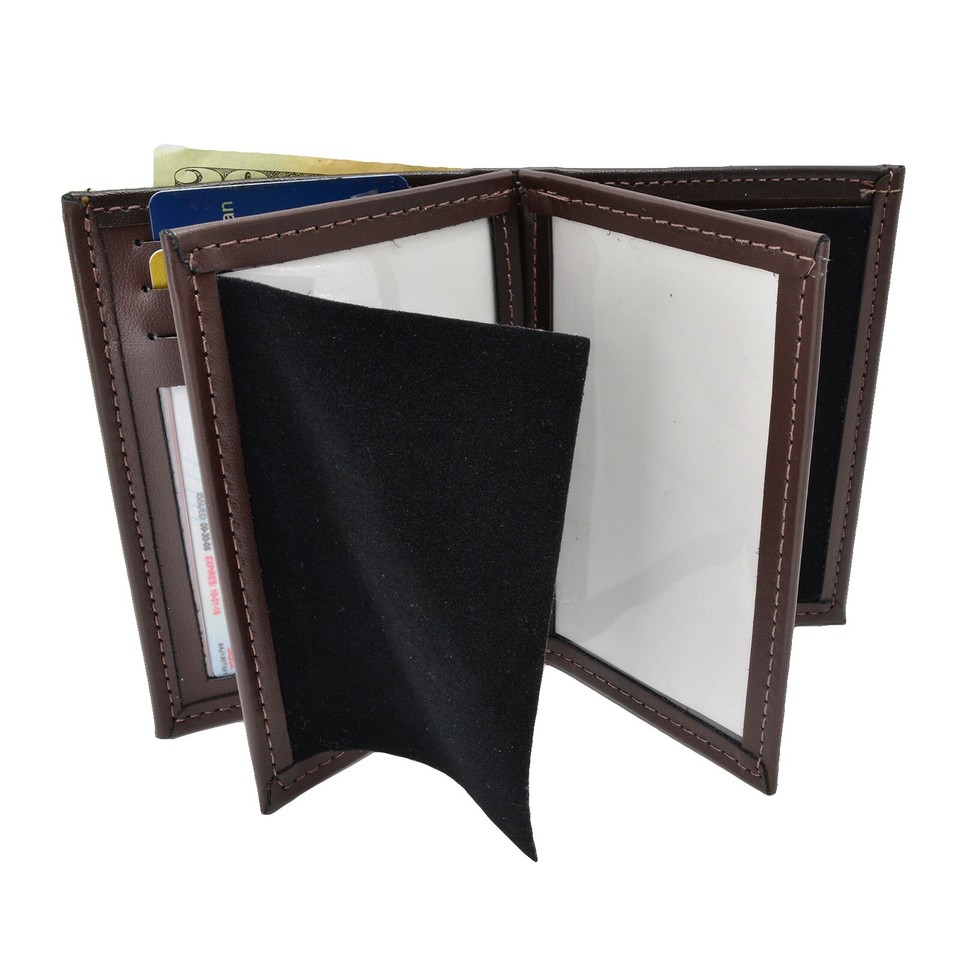 CBP Customs Officer Border Patrol Badge Wallet Brown Leather RFID ...