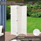 Wooden Slat Privacy Screen 3/4/6 Panels Folding Room Divider Partition ...