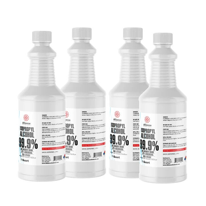 ISOPROPYL ALCOHOL 99%- 1 GALLON - PACKED IN 4 QTS- FreeShiping ...