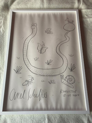 Axel Scheffler ORIGINAL drawing art - Superworm | eBay UK
