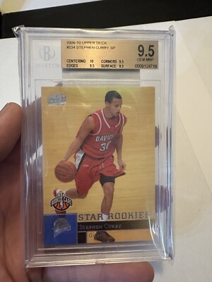 2009-10 UPPER DECK SP STEPHEN CURRY ROOKIE GEM MINT BGS 9.5 W/10 ...