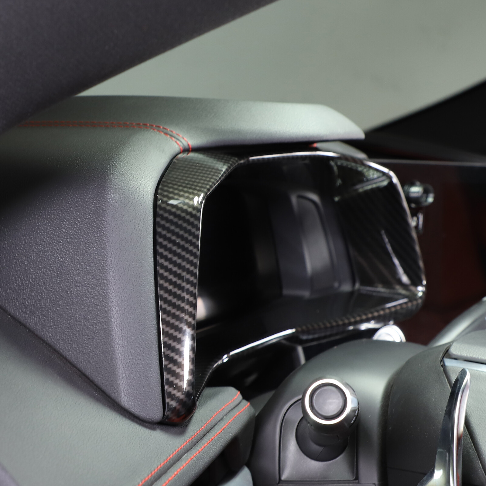 Carbon Fiber Central Console Dashboard Speedometer Cover For Corvette ...