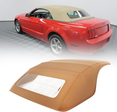 Tan Convertible Top Fit Ford Mustang Convertible Top 05-14 w/Heated ...
