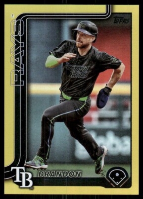 2025 Topps Gold Rainbow Parallel #153 Brandon Lowe Rays 40/50 | eBay