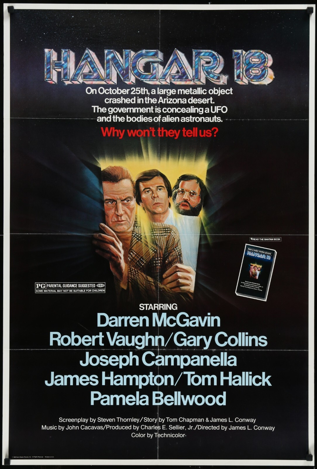 Hangar 18 (1980) - original movie poster - Aliens Darren McGavin Robert ...