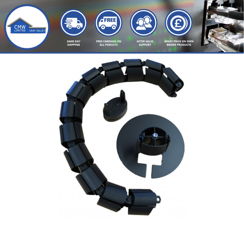 Black Desk Cable Spine 780mm | eBay UK