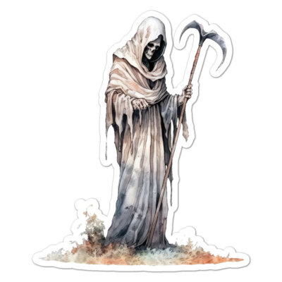 Grim Reaper Death, Vinyl Decal Sticker, Indoor Outdoor, 3 Sizes, #9475 ...