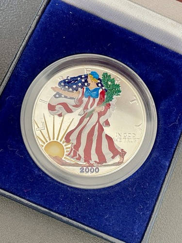 2000 Colorized American Silver Eagle 1 oz Coin (AU1) | eBay