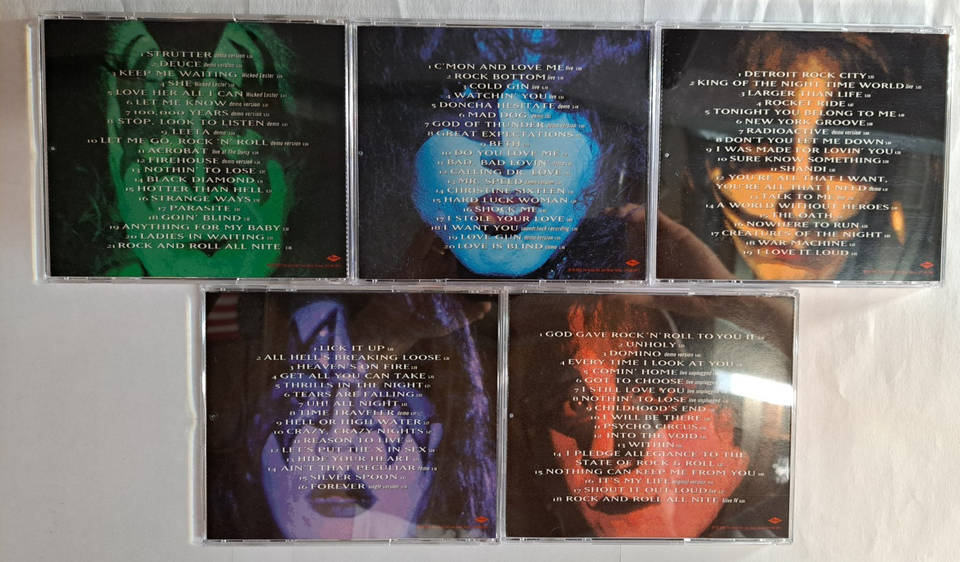 Kiss The Definitive Collection 5 CD Box Set with Book and Insert 2001 ...