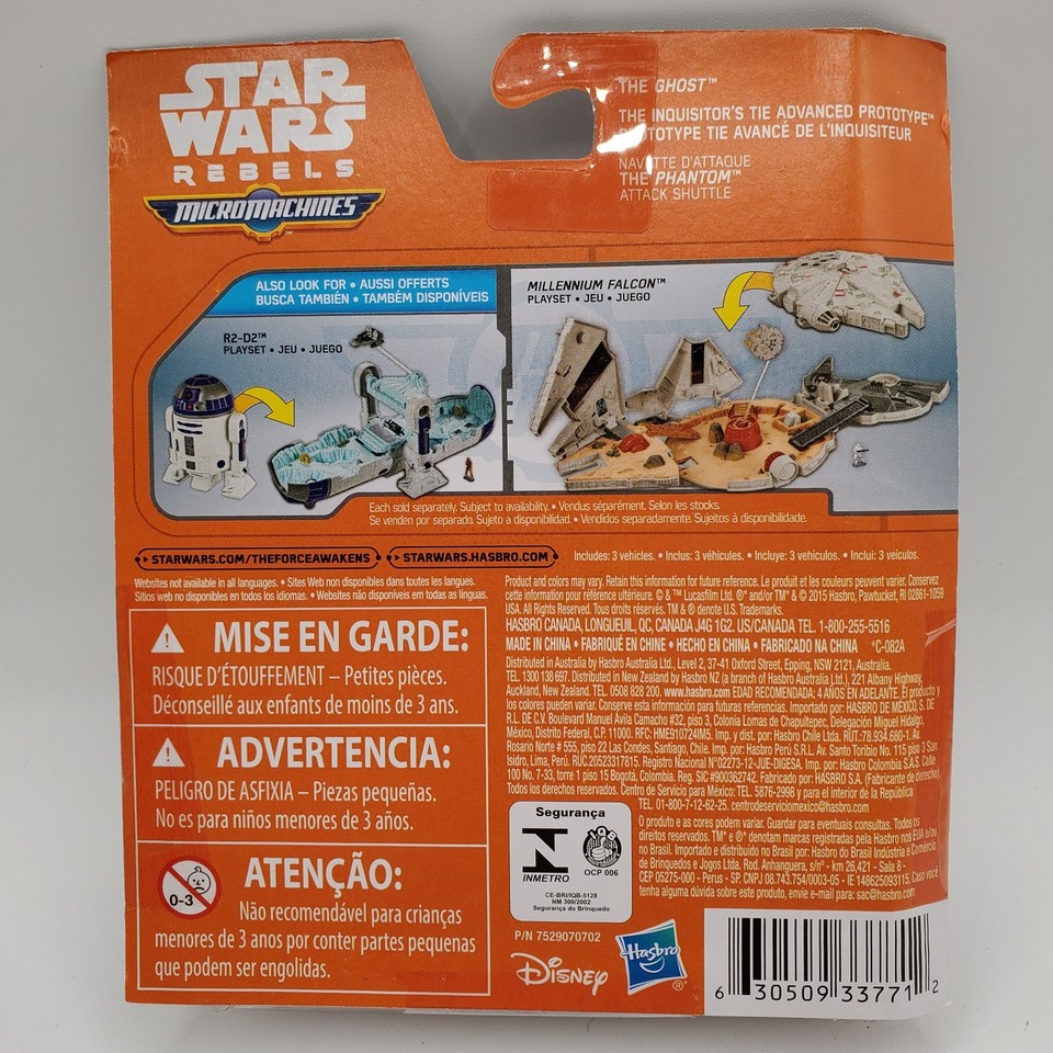 Hasbro Star Wars Rebels Micro Machines The Ghost & Phantom Set | Shelf ...
