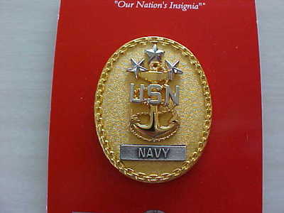 US Navy MCPON E-10 Full size Breast Insignia Master Chief Petty Officer ...