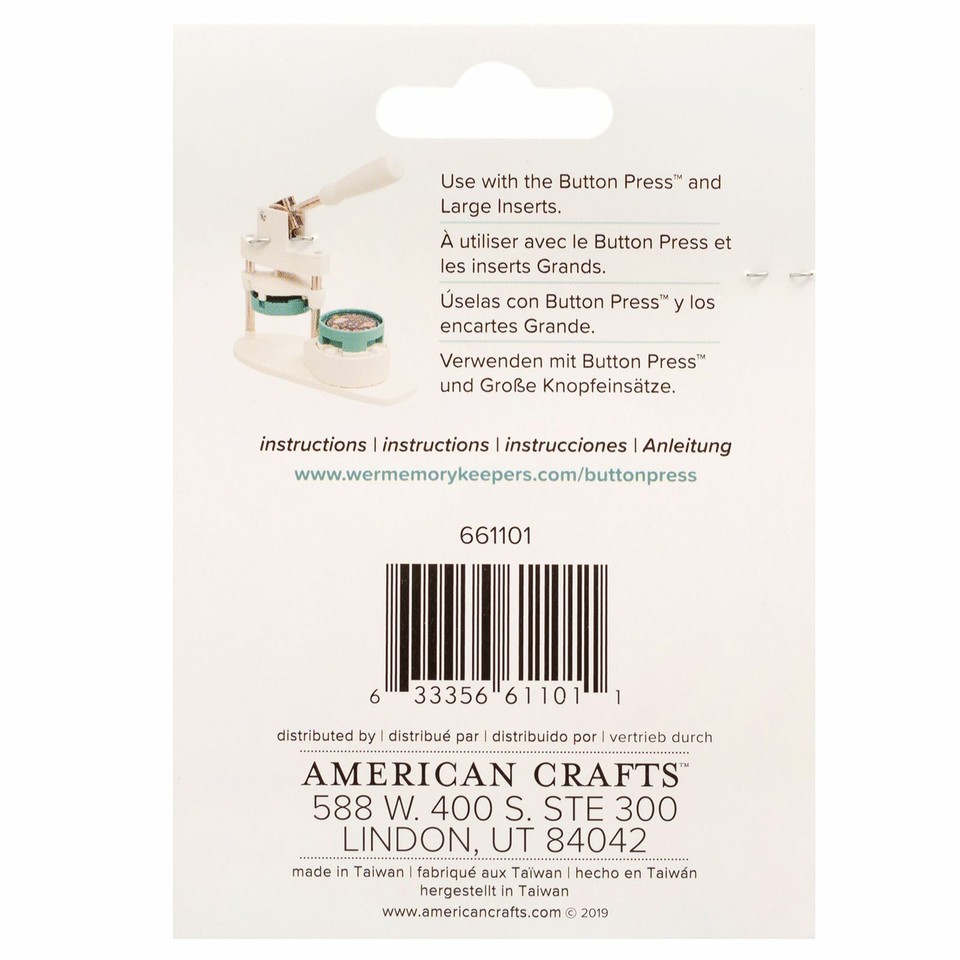 We R Memory Button Maker Complete Kit With Small, Medium and Large ...
