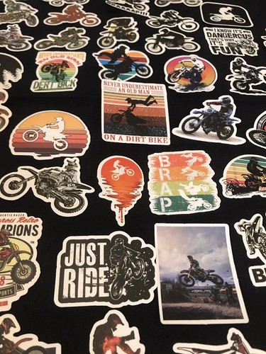 LOT of 10 Stickers MOTOCROSS Moto X Motorcycle Racing Helmet Graffiti ...