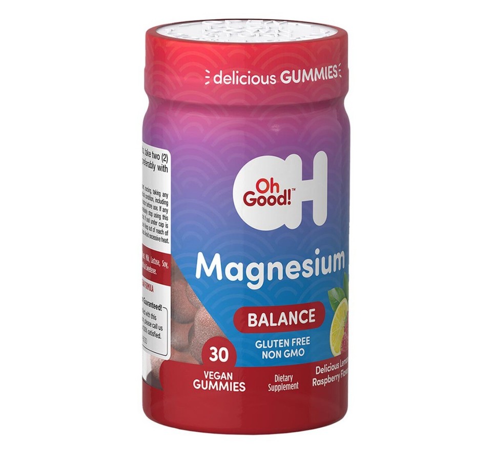 Oh Good Magnesium, Balance, Gluten Free, Vegan Gummies, 90 Total ...