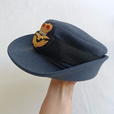 WRAF OFFICERS CAP - Size: 54cm , Womens Royal Air Force HAT ,British ...