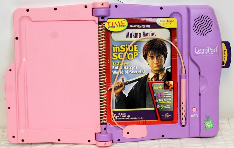 Leap Frog Pad Harry Potter Interactive Book Grade 3-5 Making Movie Game ...