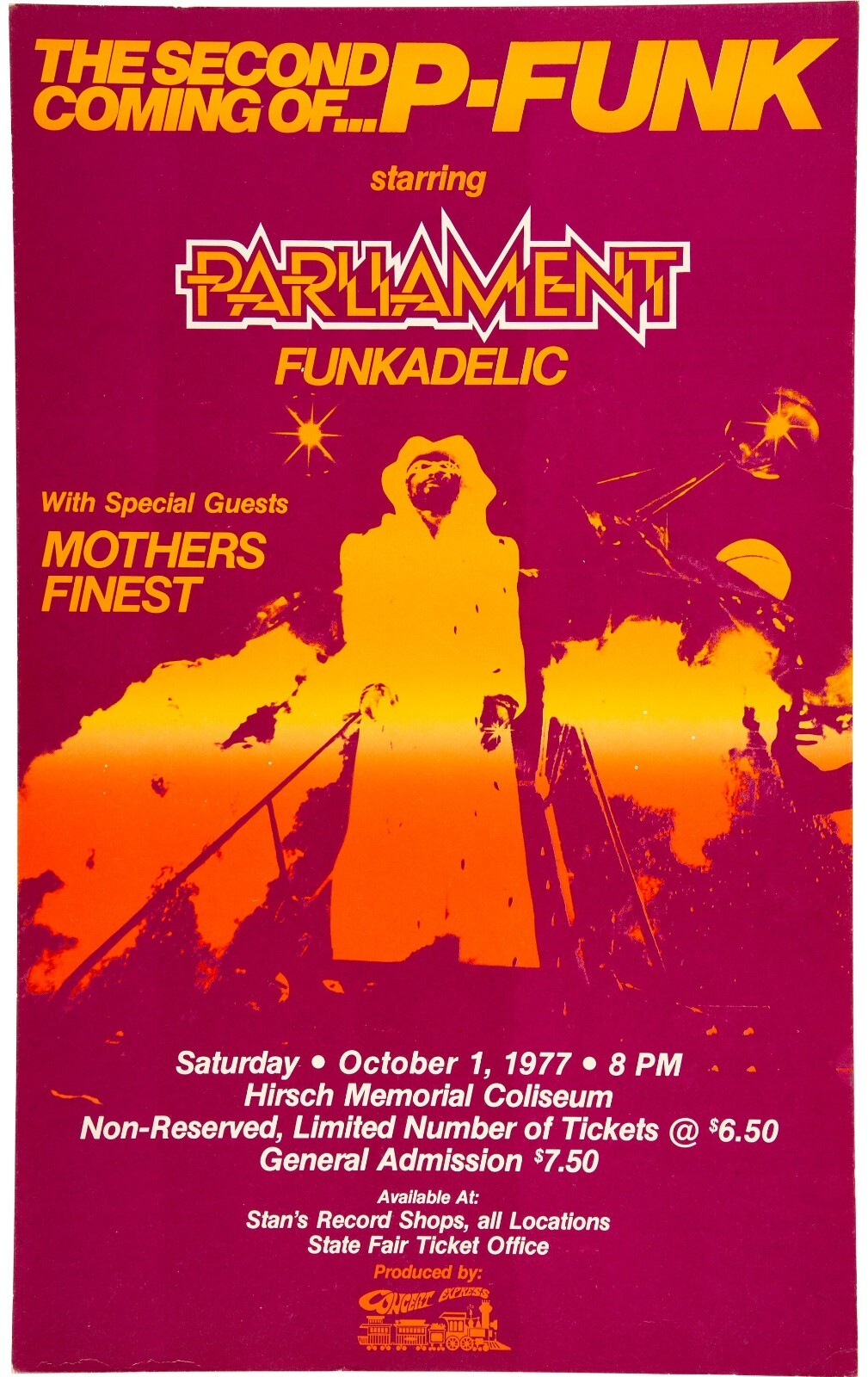 Parliament P-Funk 13" X 19" Reproduction Concert Poster archival ...