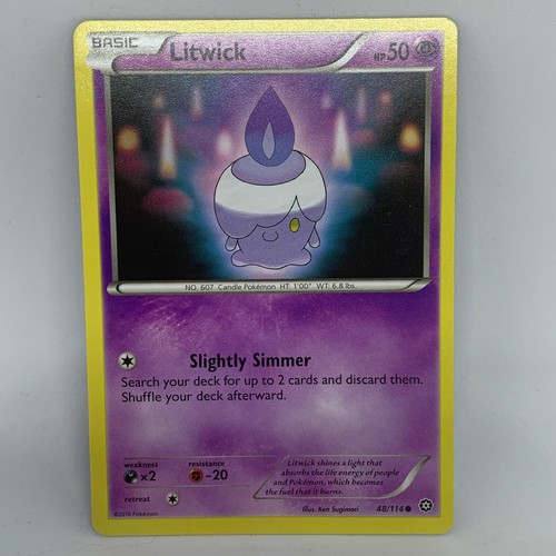 Litwick 48/114 Pokemon TCG card XY Steam Siege common | eBay