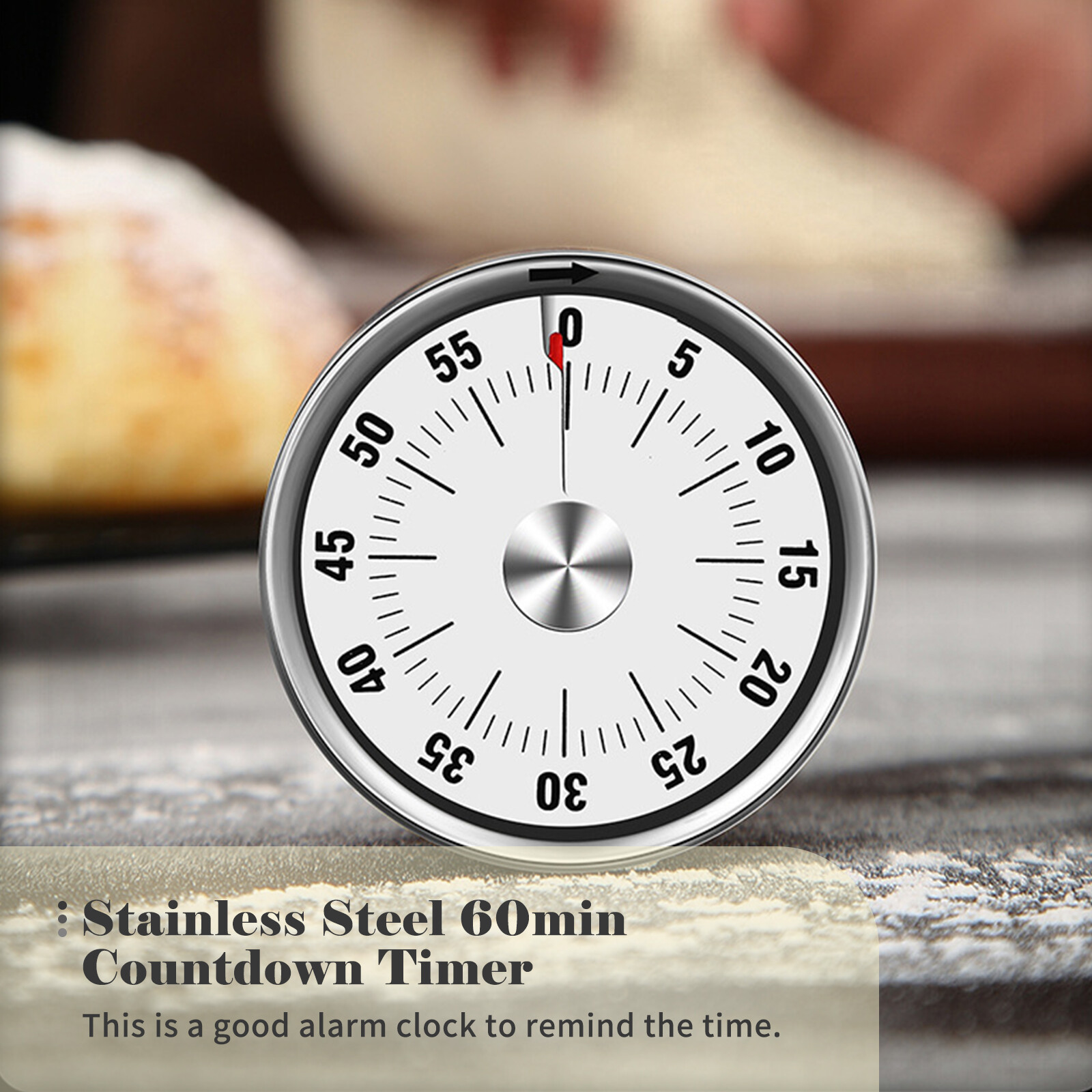 Mechanical Kitchen Timer 60min Countdown Cooking Reminder W6S6 | eBay