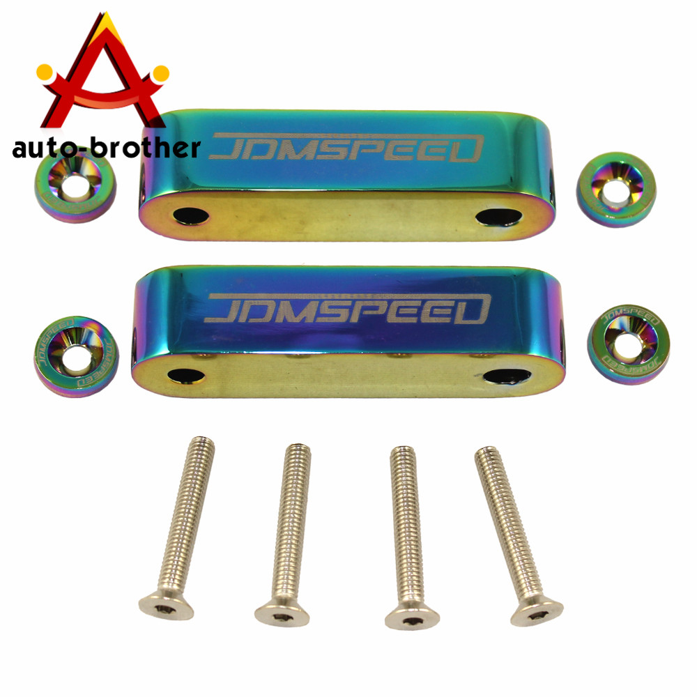 Neo Chrome JDM Hood Spacer Risers For 90-01 Acura Integra 88-00 Honda ...