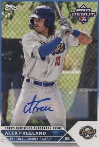 2023 Topps Pro Debut - Autographs #PD-83 Alex Freeland (AU, RC) for ...