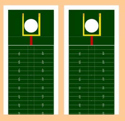 Football Filed With Goal Post Themed Cornhole Board Wraps Decal #3383 ...