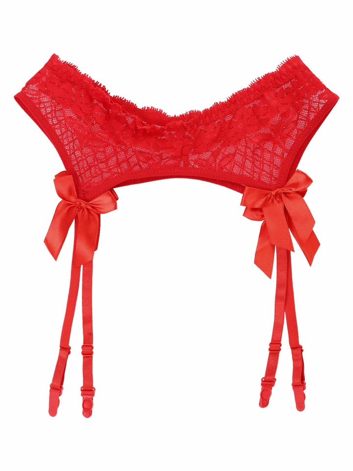 Men's Sheer Lace Garter Belt Suspenders Elastic Waistband Garter Belt ...