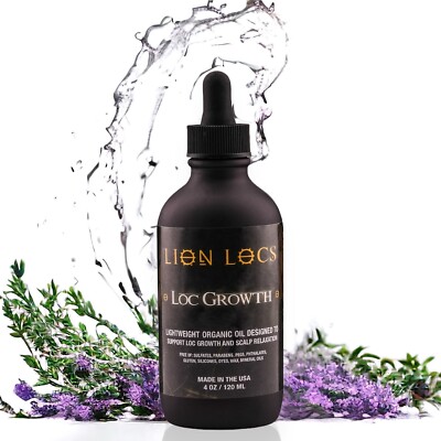 LION LOCS GROWTH OIL FOR DREADLOCKS, SISTERLOCKS, BRAIDS, DANDRUFF ...