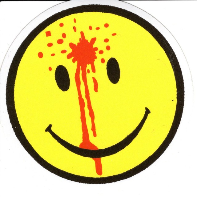 Helmet Sticker "SMILEY FACE/BULLET HOLE" Round Sticker, #237 | eBay