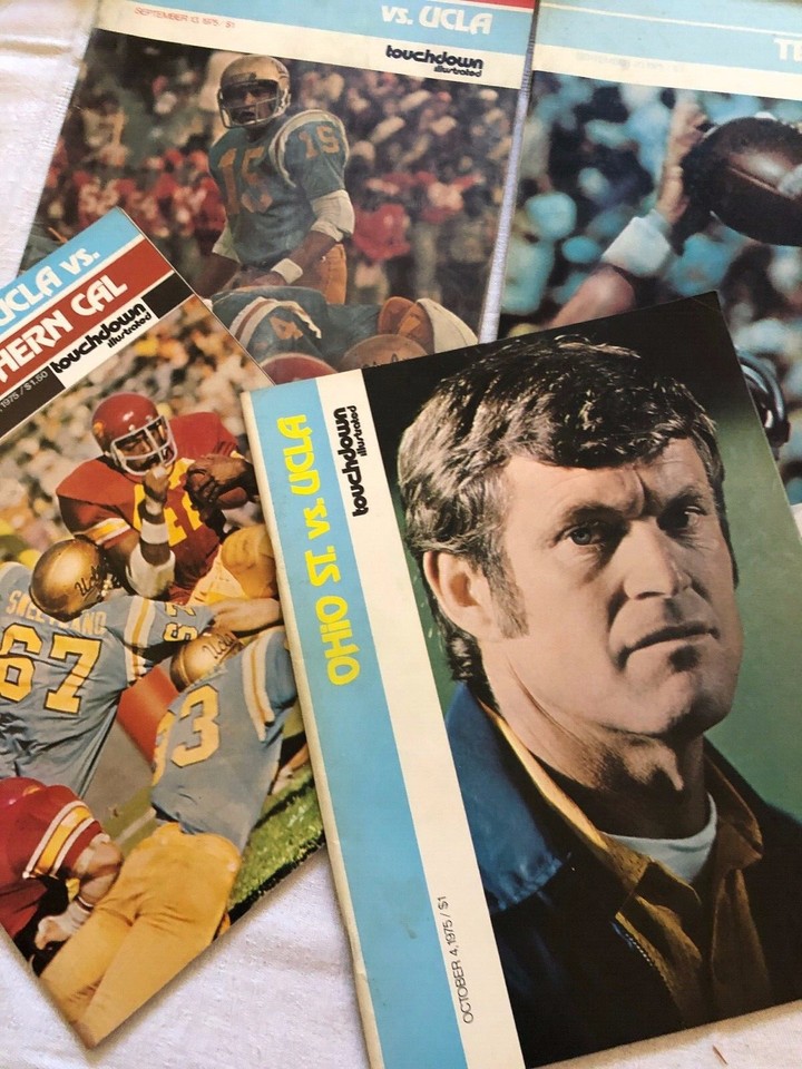 Lot of 4 Touchdown Illustrated Magazine 1975 UCLA college football | eBay